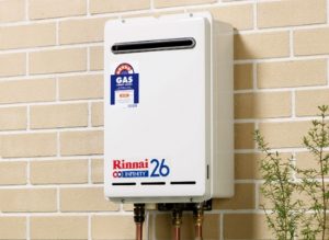 Rinnai Infinity 26 Touch featuring temperature control settings.